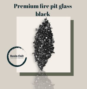 Firepit Glass Black - Resin Cult